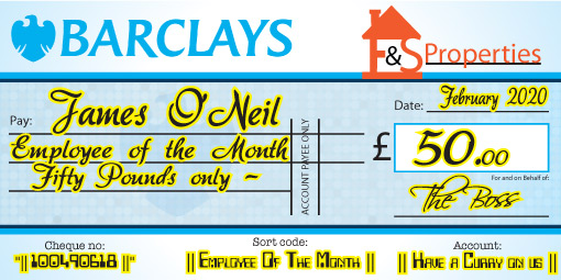 Presentation Cheque - Prop & Fake Notes